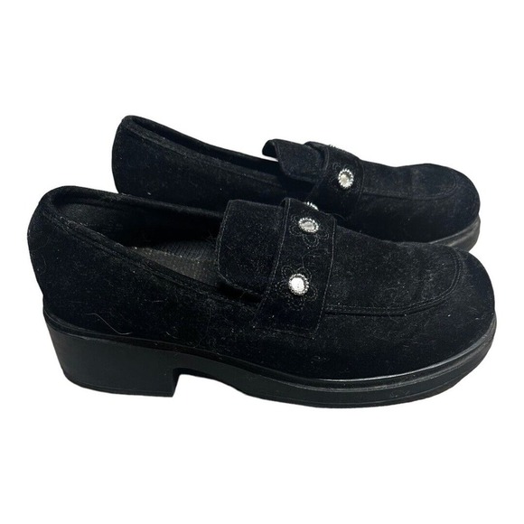 Predictions | Shoes | Vintage Y2k Predictions Velour Chunky Heel ...